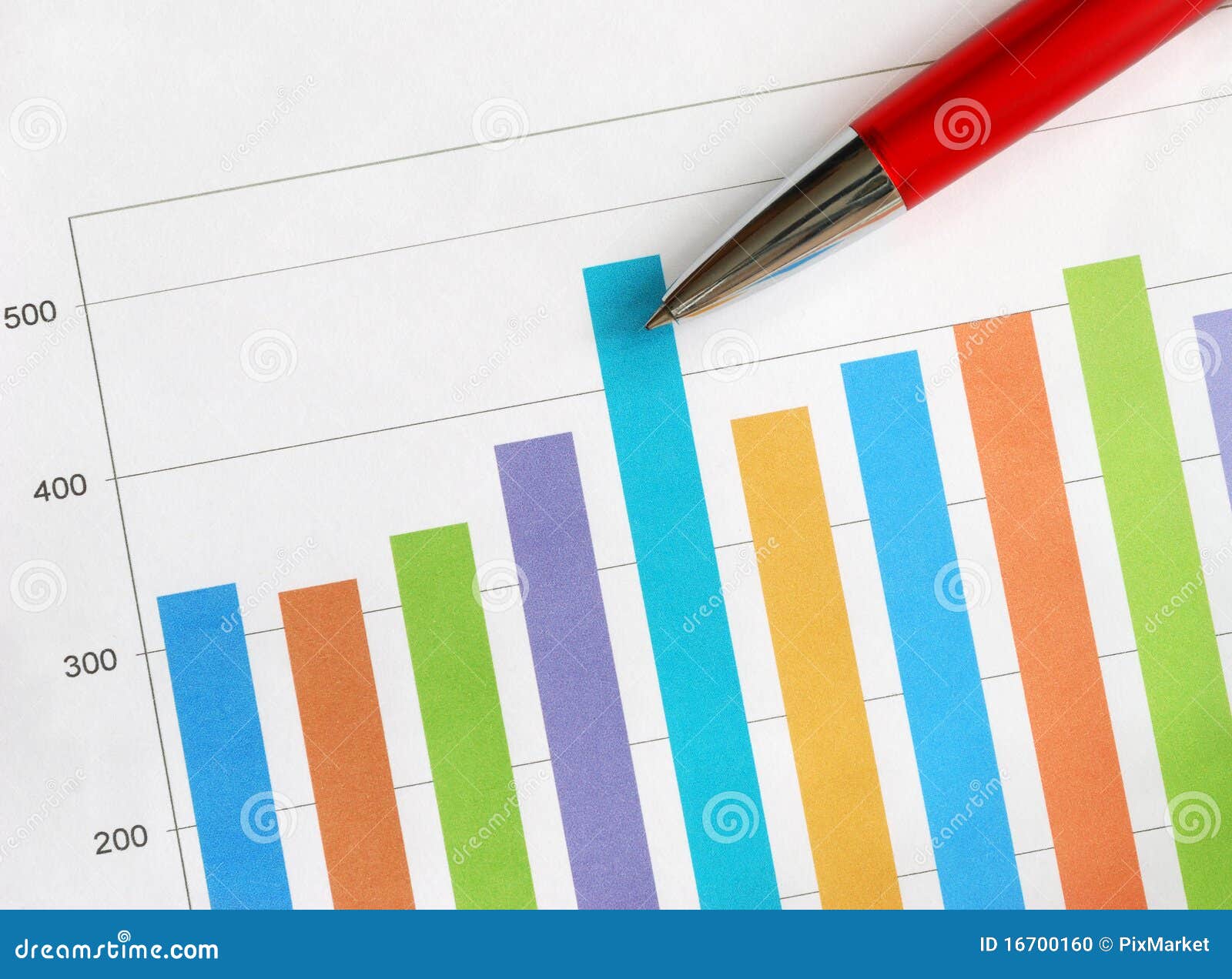 Bar graph stock photo. Image of colorful, presentation - 16700160