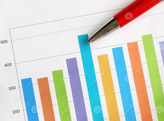 Bar graph stock photo. Image of colorful, presentation - 16700160