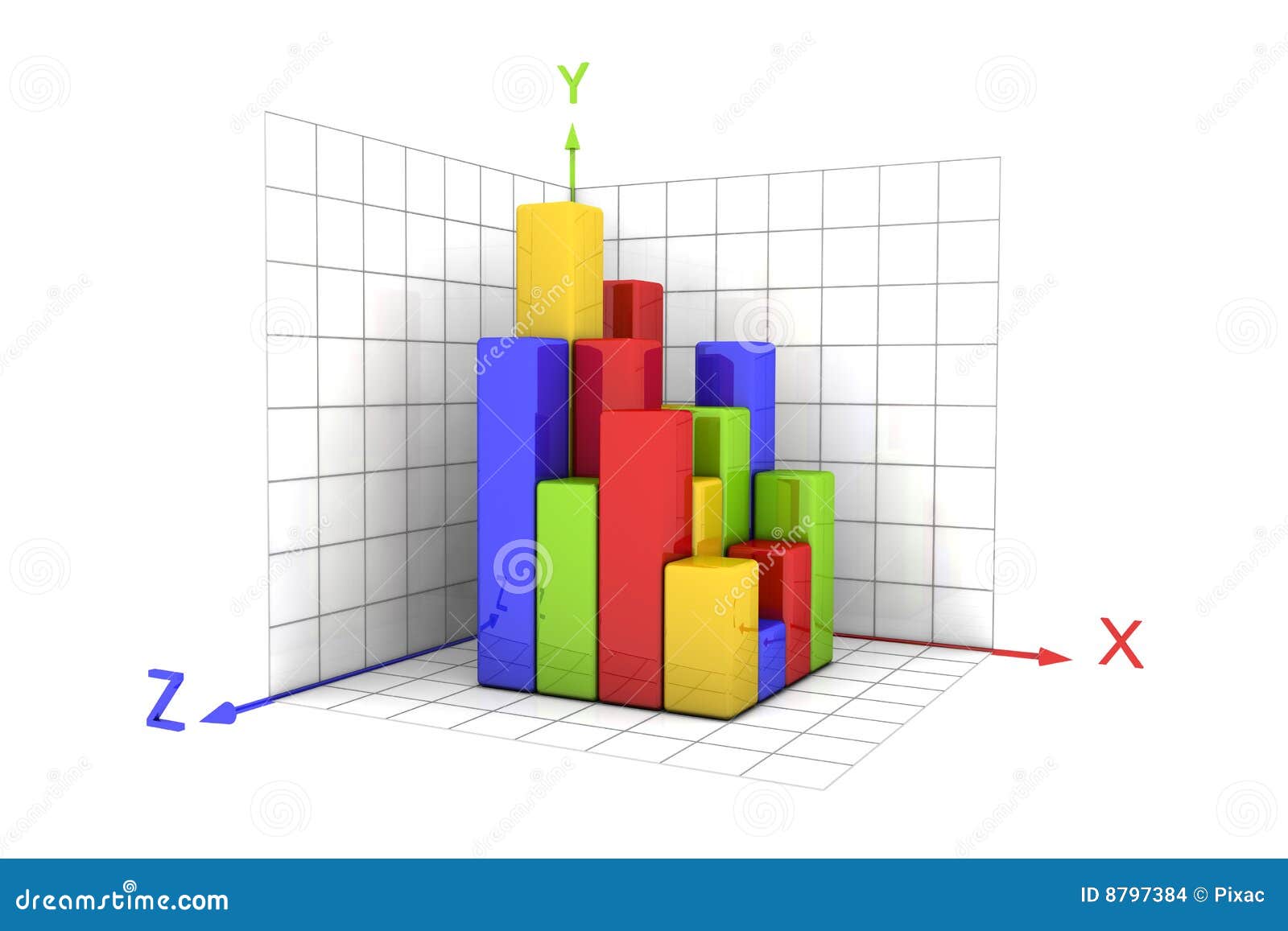 Bar graph stock illustration. Illustration of direction - 8797384