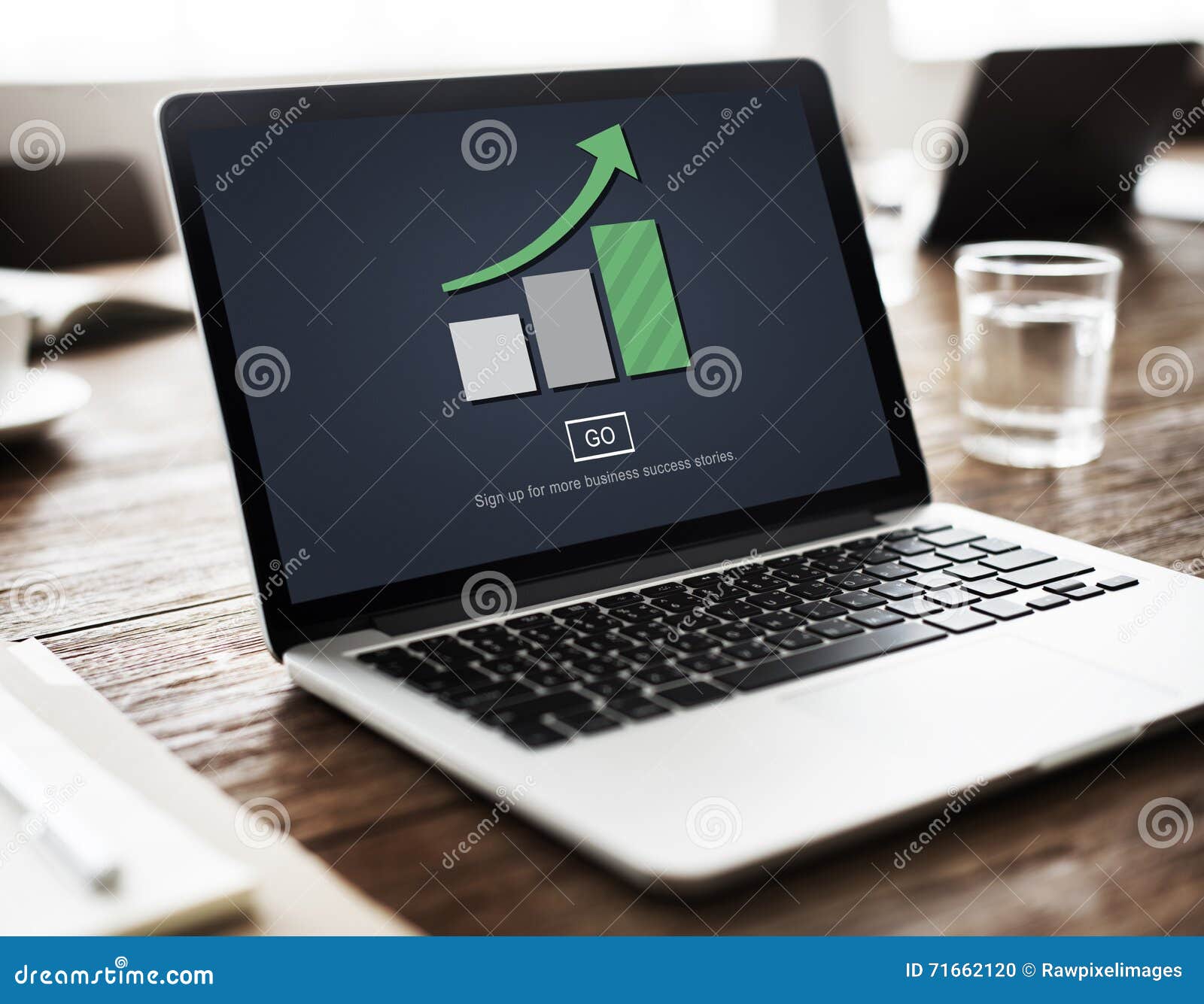 Bar Graph Analysis Increase Growth Concept Stock Photo - Image of flat ...
