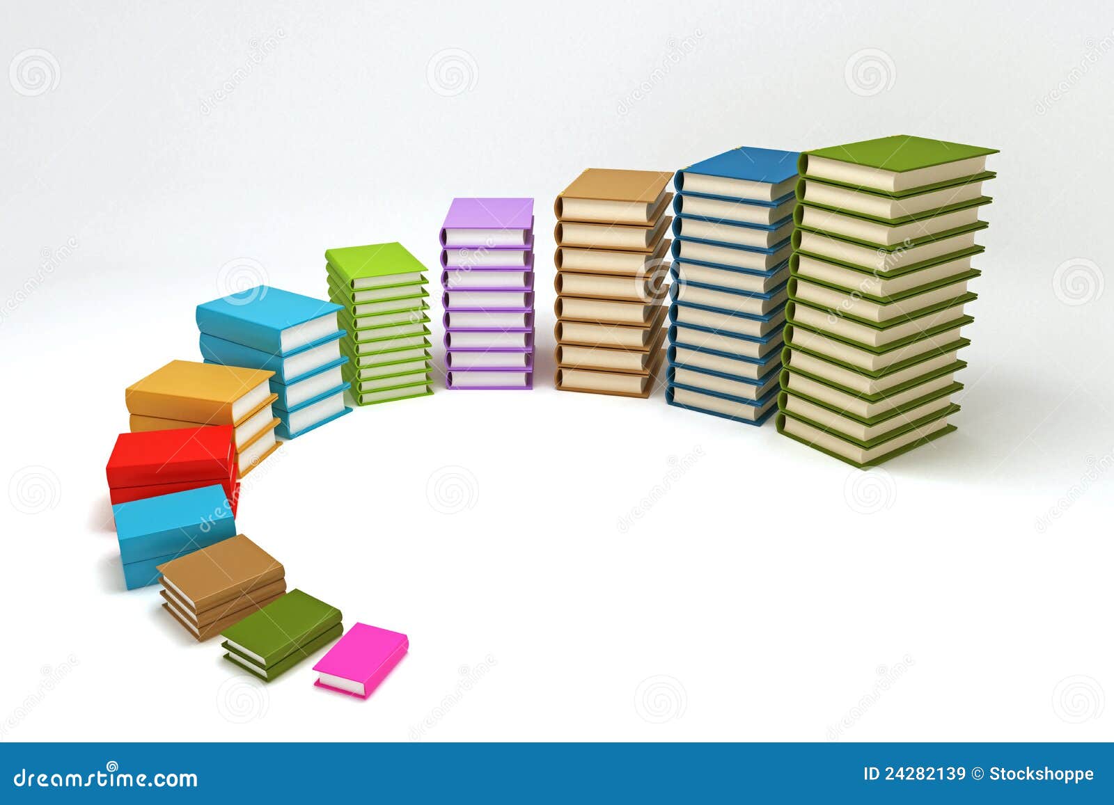 Bar Graph of Book stock illustration. Illustration of information ...