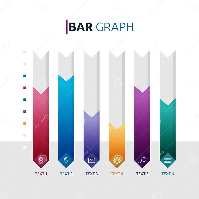 Bar Graph Chart Business Statistic Data Infographic Template Stock ...