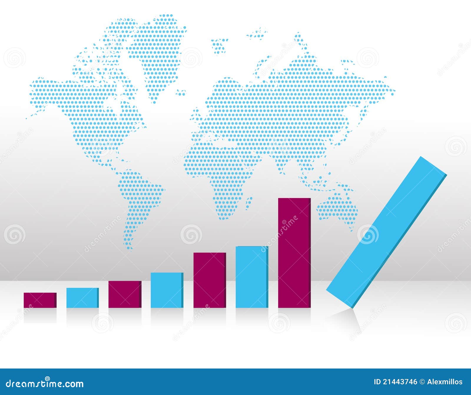 Bar graph chart falling stock vector. Illustration of chart - 21443746