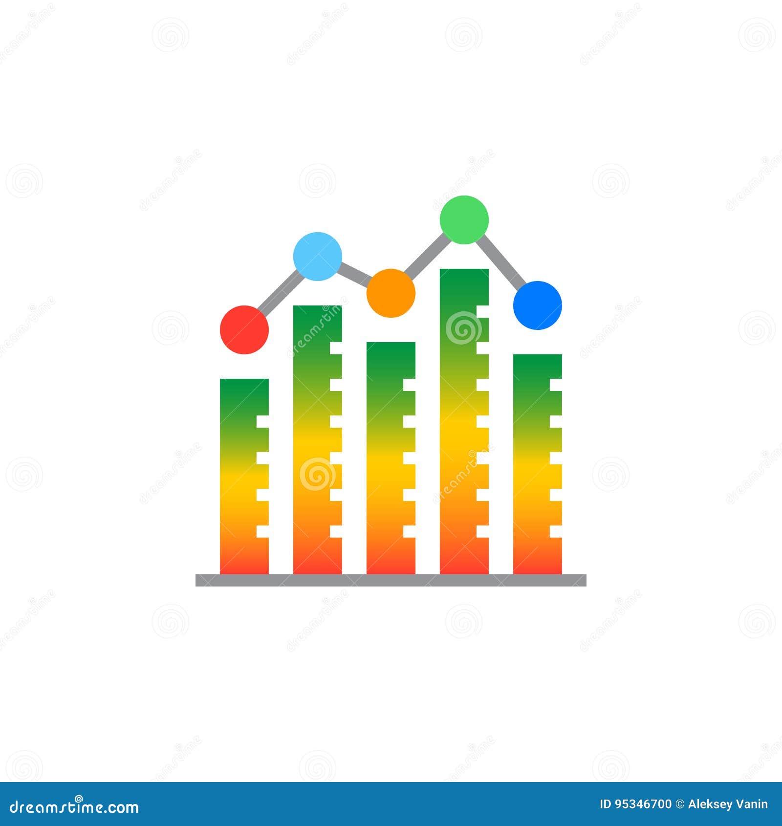 Bar Graph. Column Chart Icon Vector, Filled Flat Sign, Solid Stock ...