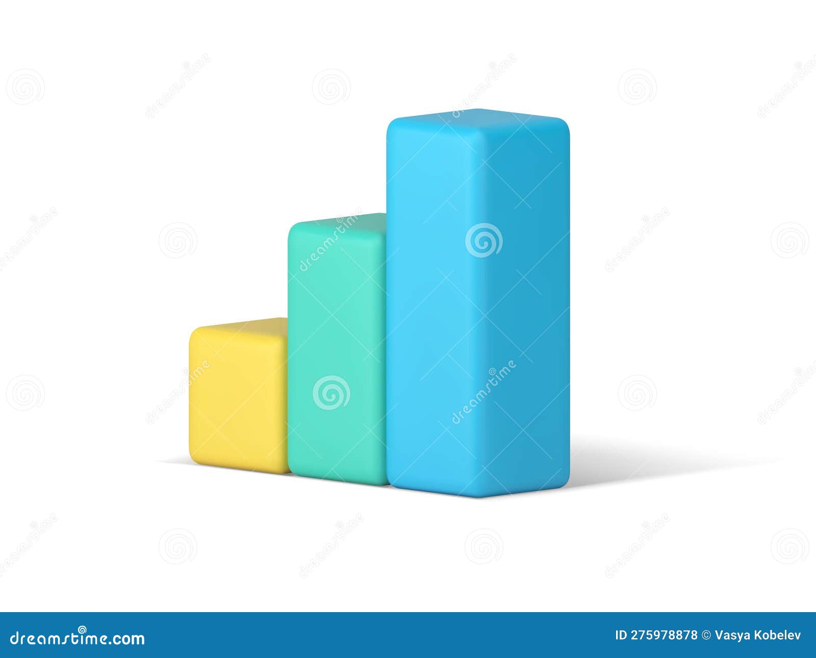 Bar Graph Financial Business Analyzing Column Chart Colored Structure ...