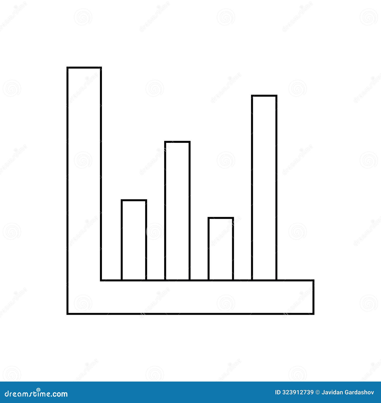 Bar Graph with Font, Rectangle, Parallel, Brand Keywords on White ...