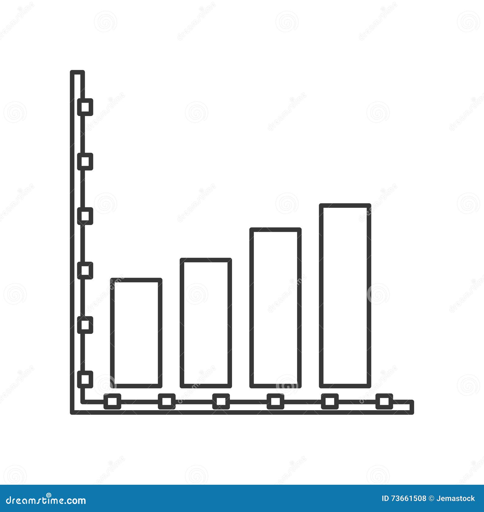 Bar graph icon stock illustration. Illustration of success - 73661508