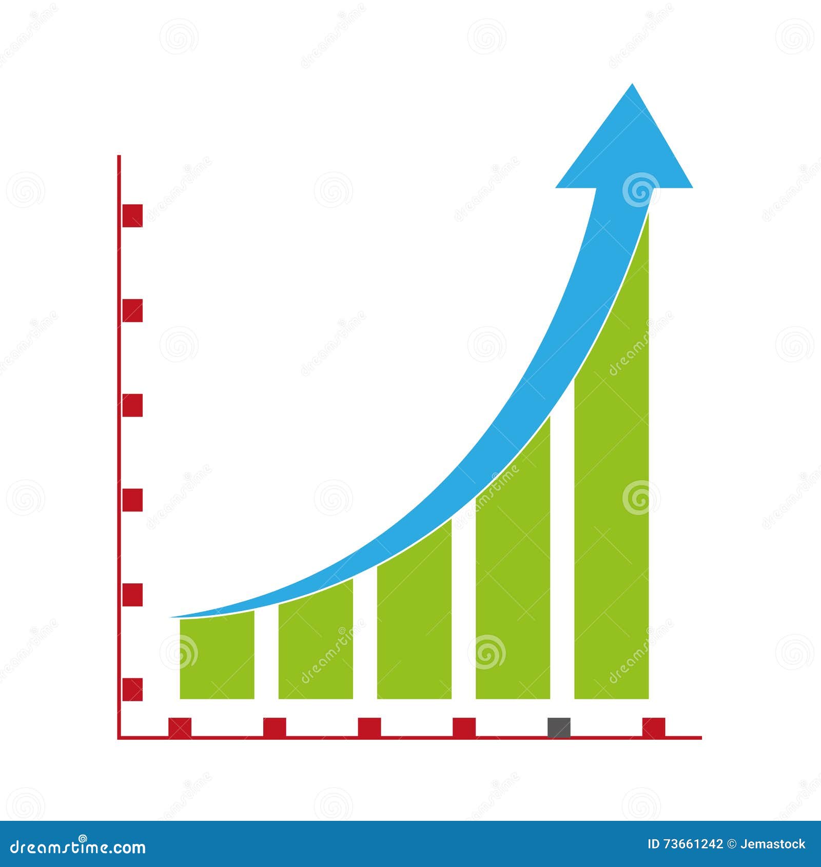 Bar graph icon stock illustration. Illustration of market - 73661242