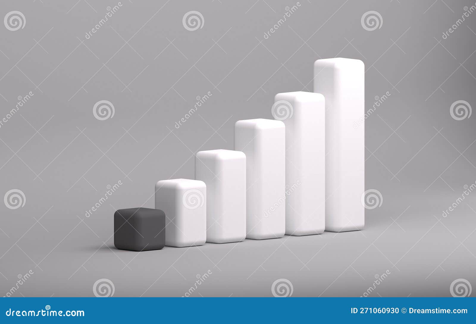 Financial Concept, 3D Render. Concept of Business Investment. Graph ...