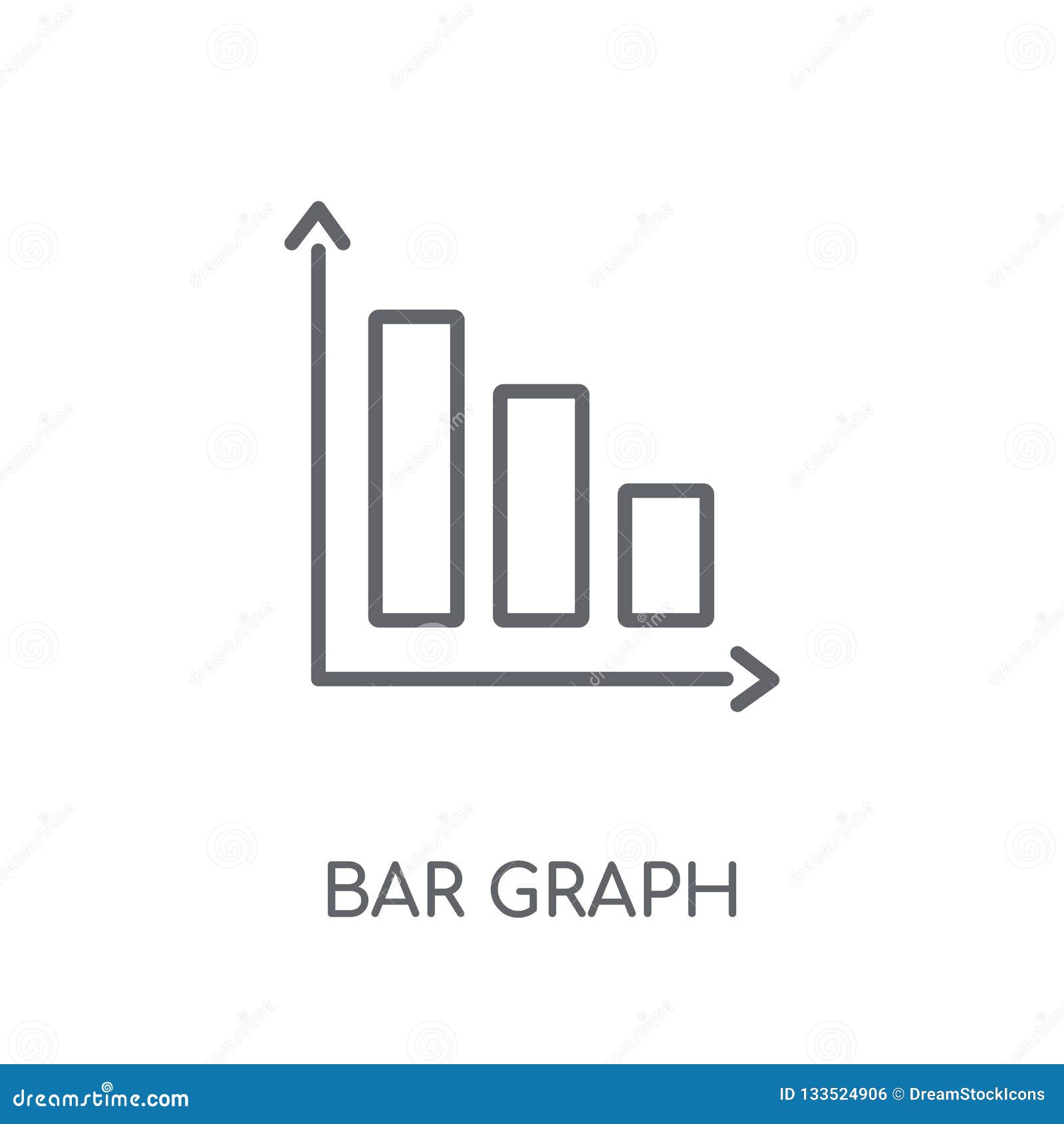 Ar Graph Linear Icon. Modern Outline Ar Graph Logo Concept On Wh ...