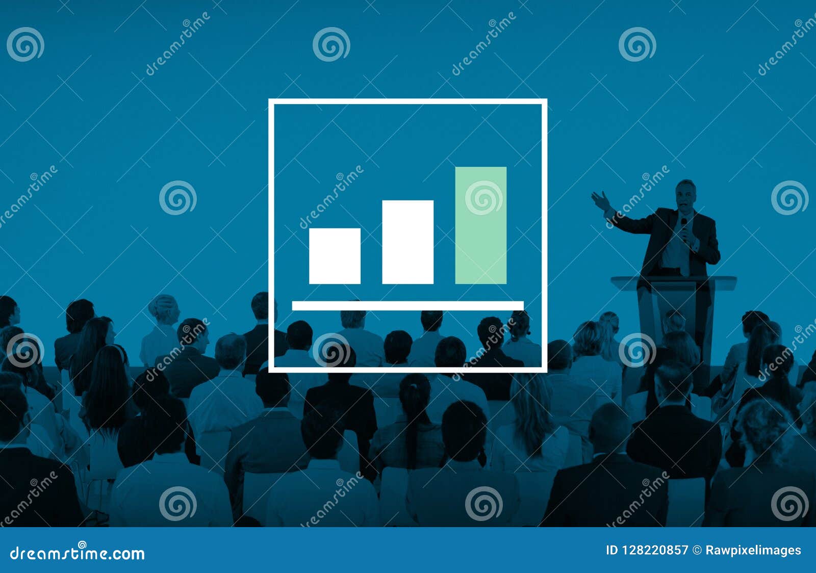 Bar Graph Marketing Analyzing Growth Increase Concept Stock Image ...