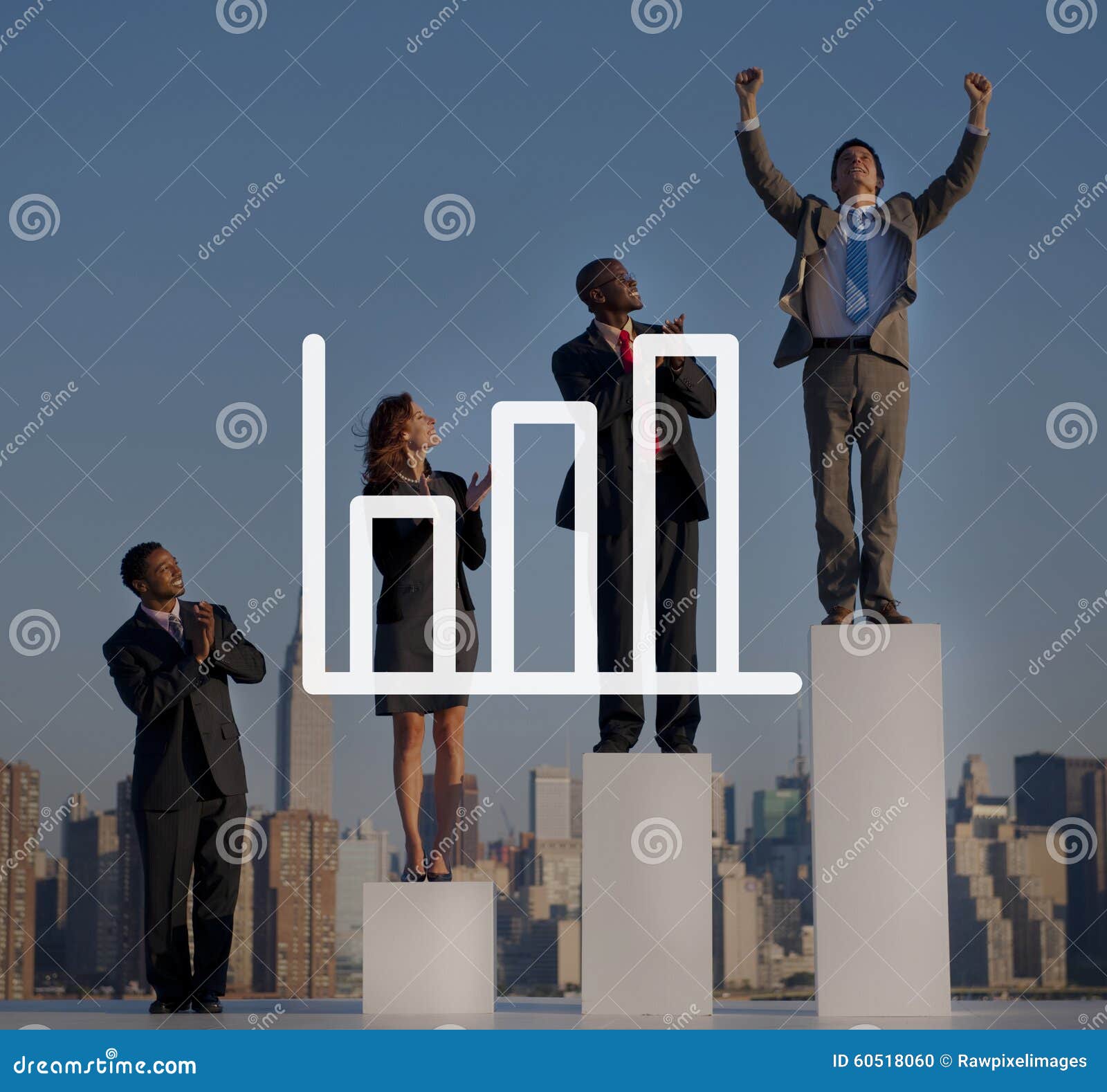 Bar Graph Marketing Analyzing Growth Increase Concept Stock Photo ...