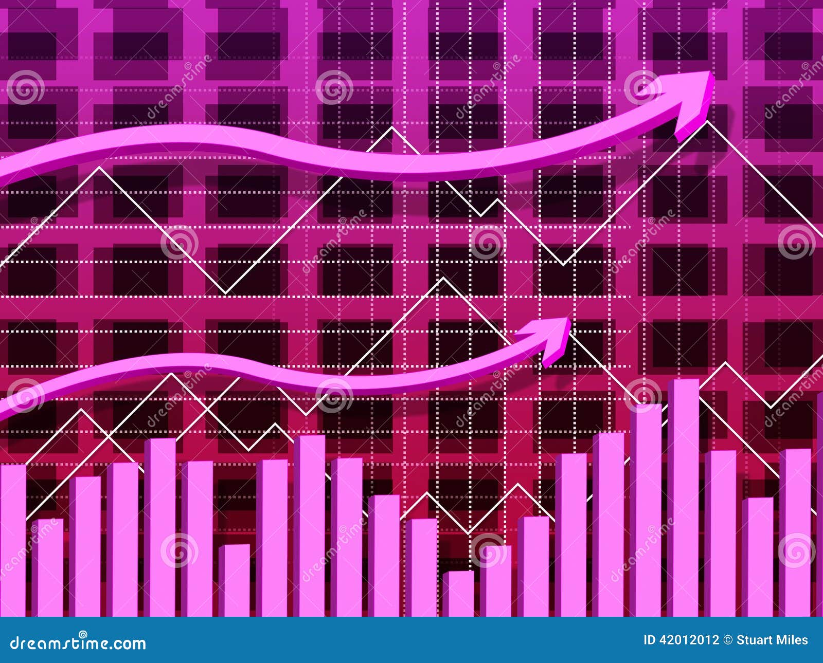 Bar Graph Represents Grow Bargraph and Growth Stock Illustration ...