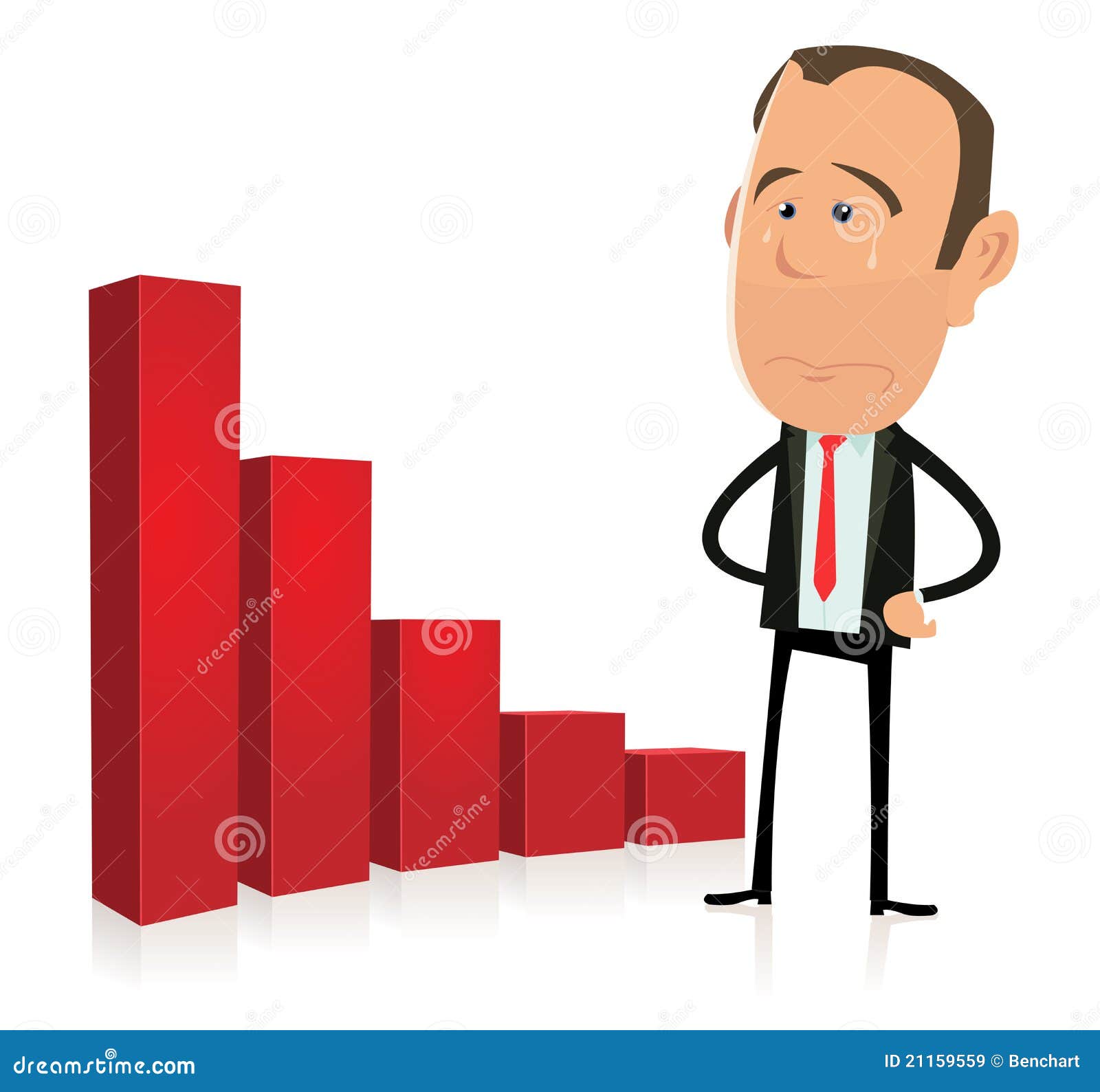Bar Graph Results - Depression Stock Vector - Illustration of ...