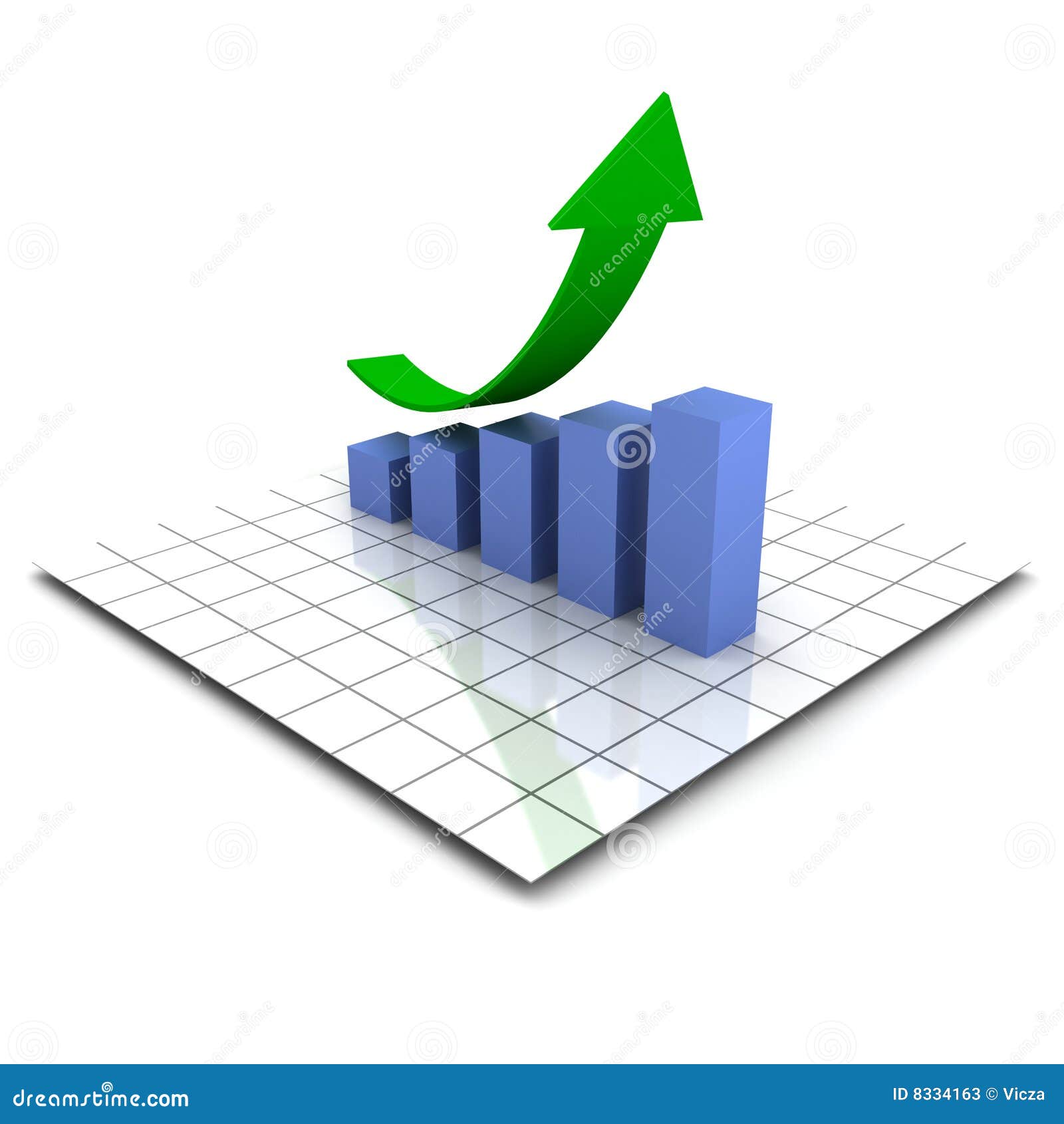 Bar graph rising (XXL) stock illustration. Illustration of symbol - 8334163