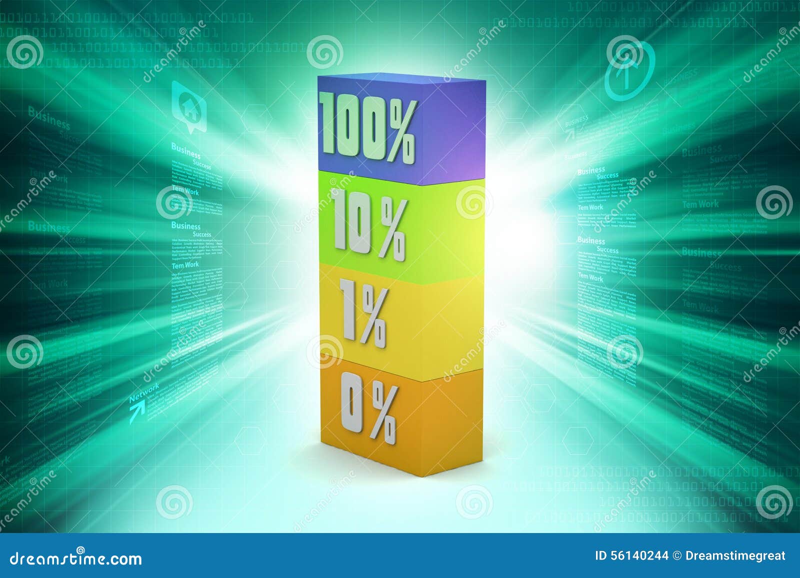 Bar Graph Showing a Steady Rise with Years Stock Illustration ...