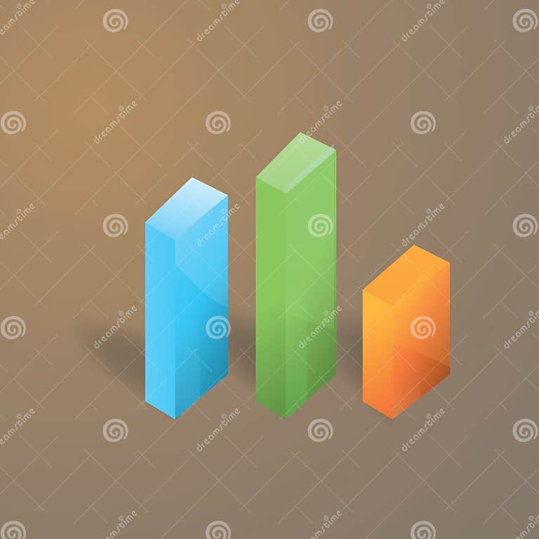 Bar Graph. Vector Illustration Decorative Design Stock Vector - Illustration of diagrams, graph ...