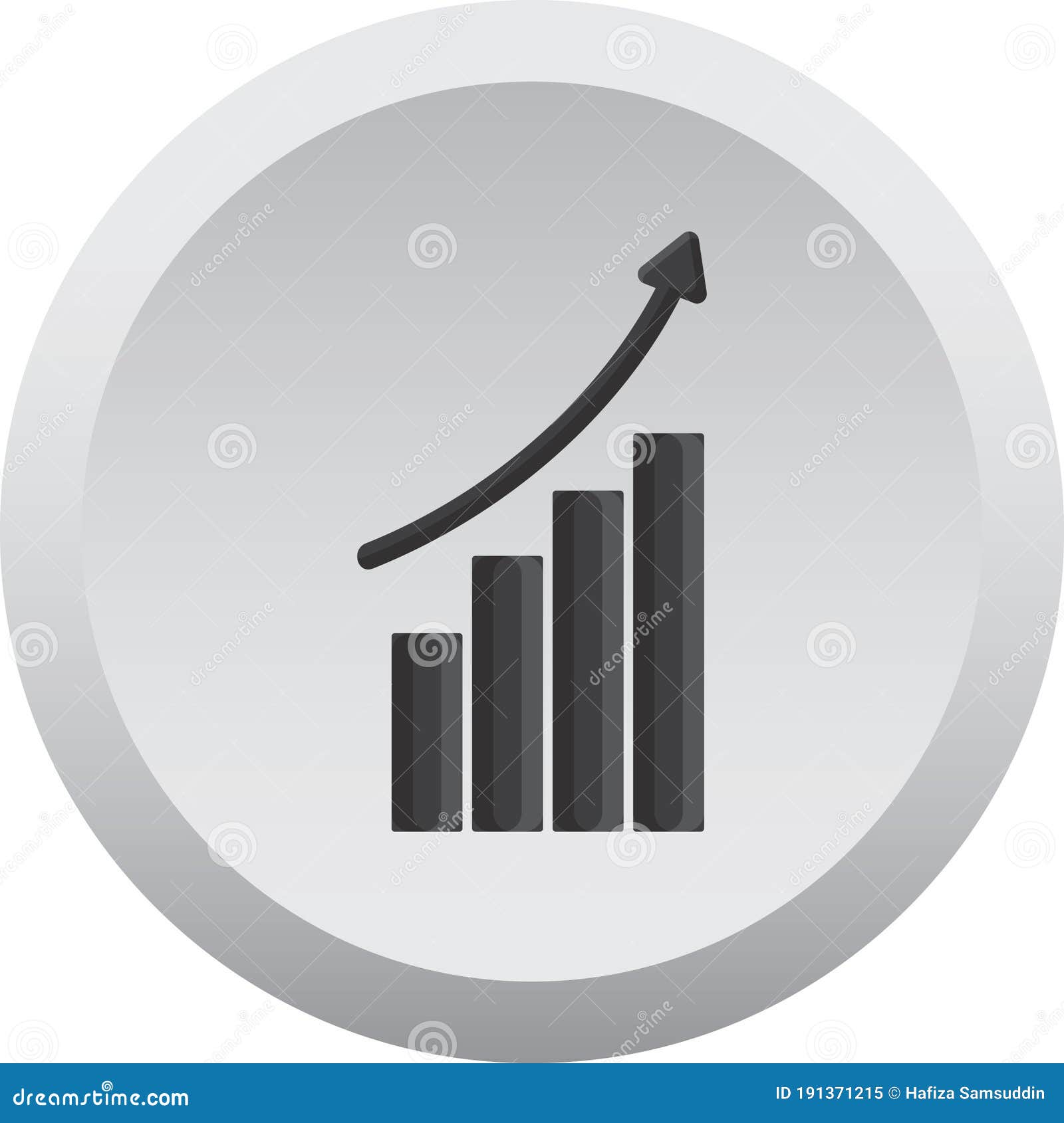 Bar Graph. Vector Illustration Decorative Design Stock Vector ...