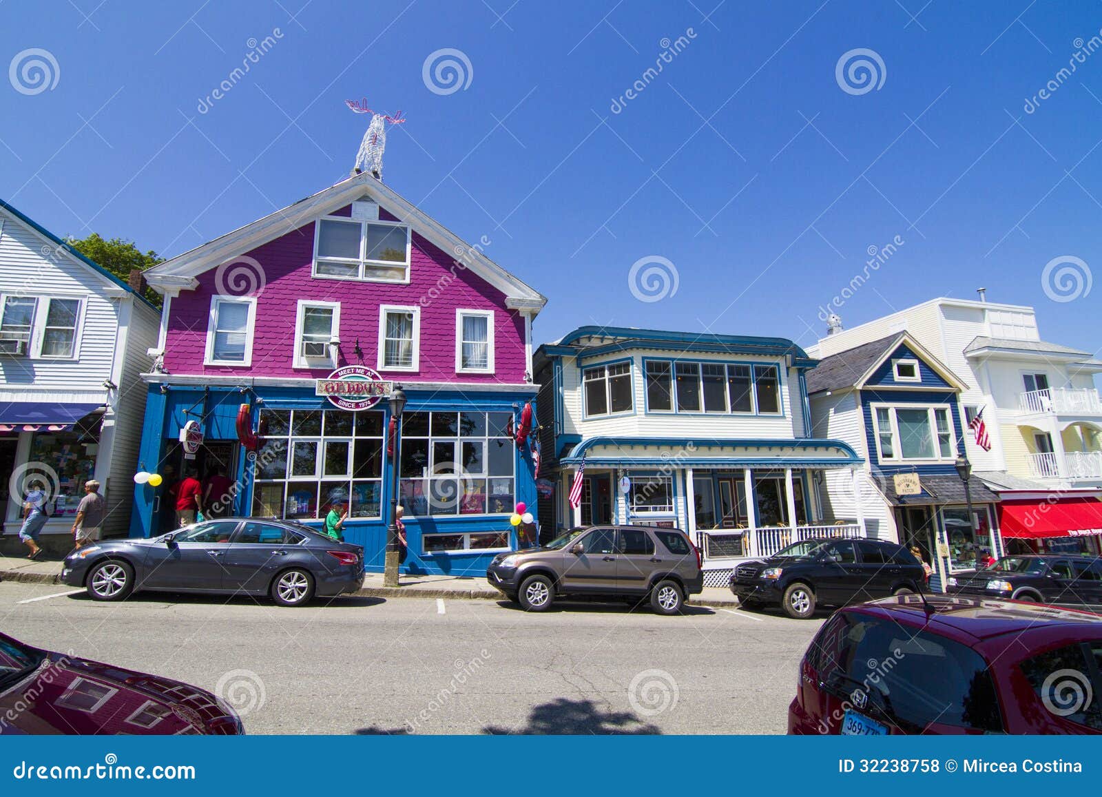 Bar Harbor downtown editorial stock photo. Image of downtown - 32238758