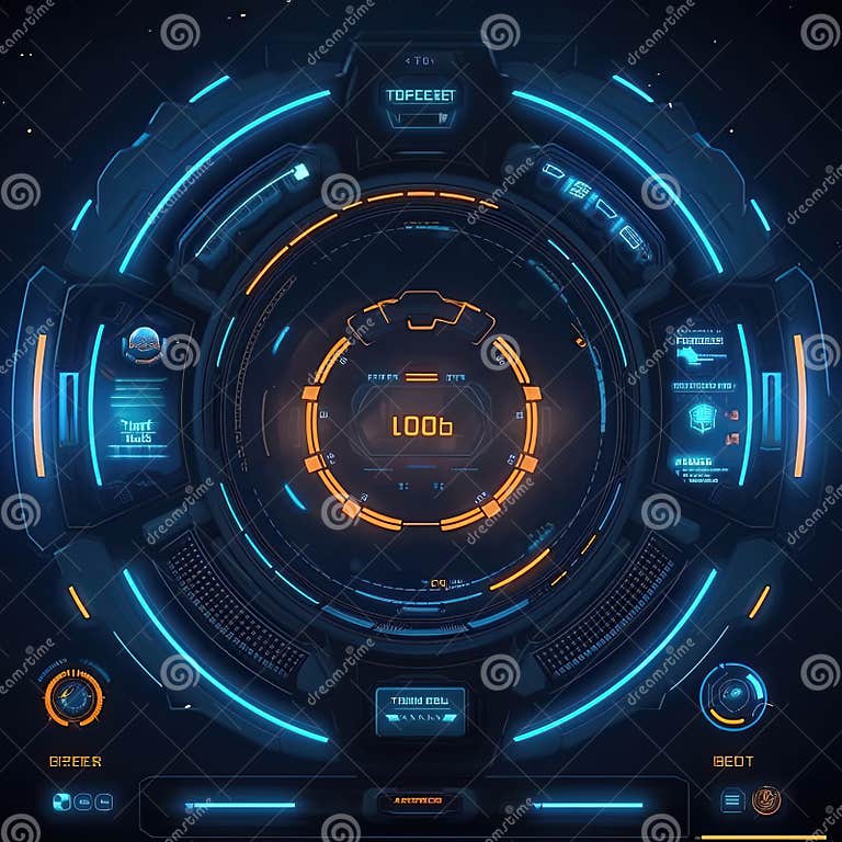 Bar Hud Elements Ai Generated Stock Image - Image of advertising ...