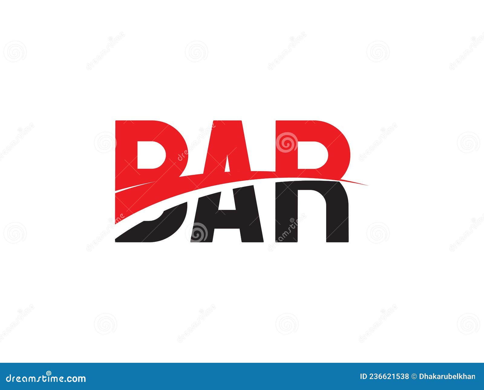 BAR Letter Initial Logo Design Vector Illustration Stock Vector ...