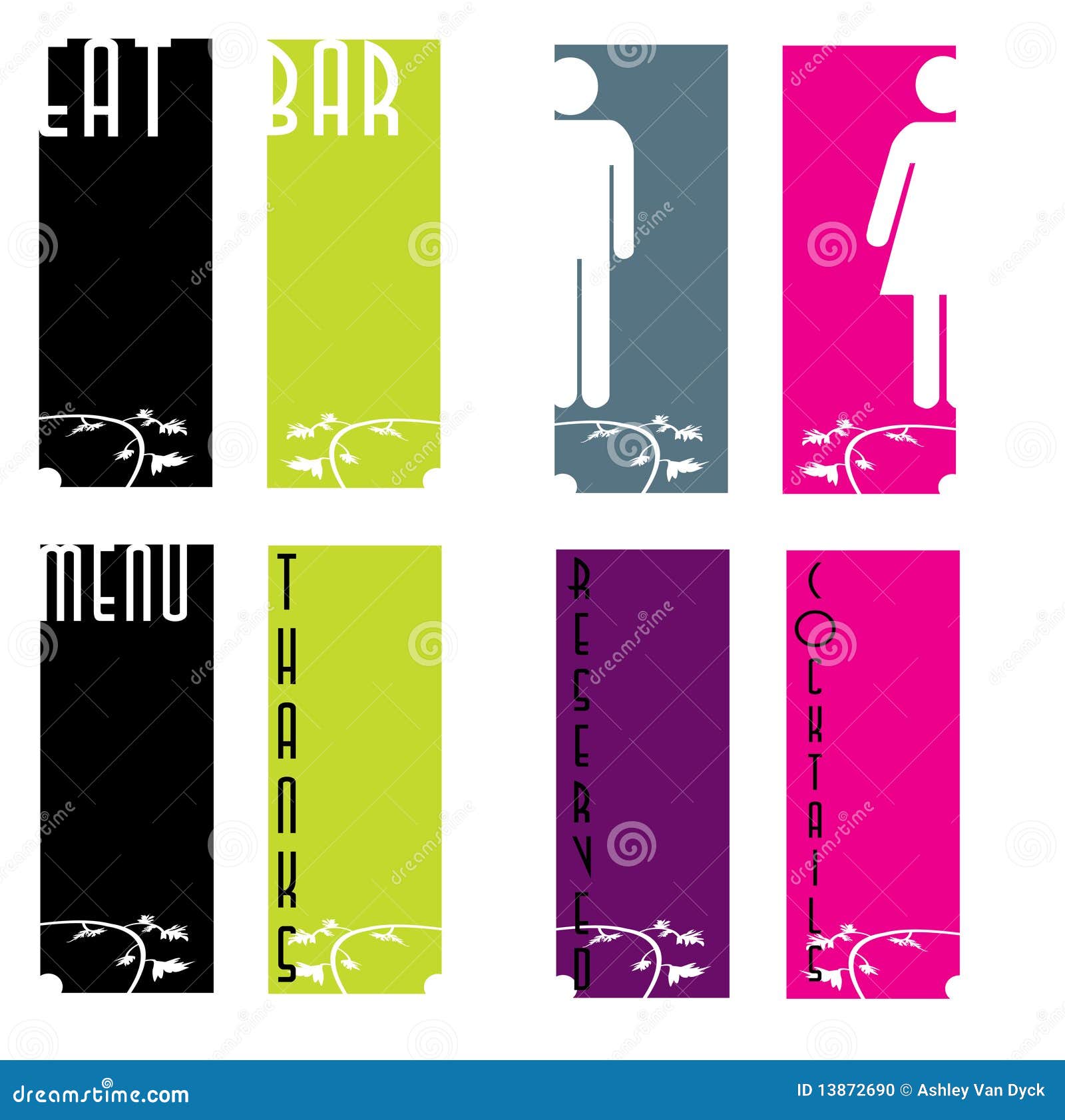 Bar menu set stock vector. Illustration of signage, urban - 13872690