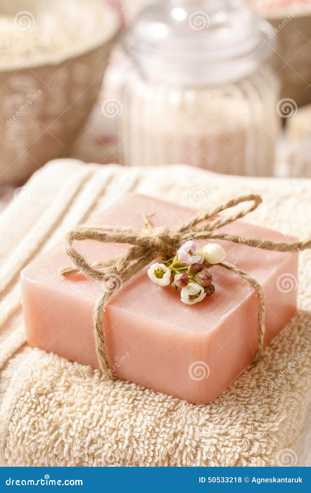 Bar of Natural Handmade Soap Stock Photo - Image of aromatic, luxurious ...