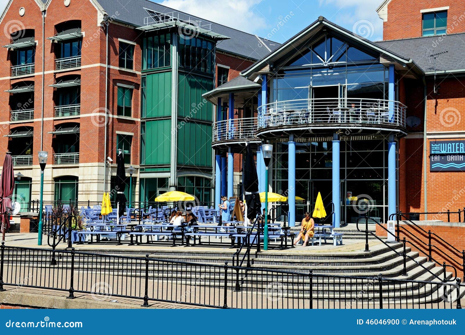 Bar No Cais Do Canal, Nottingham Imagem Editorial - Imagem de ocidental ...