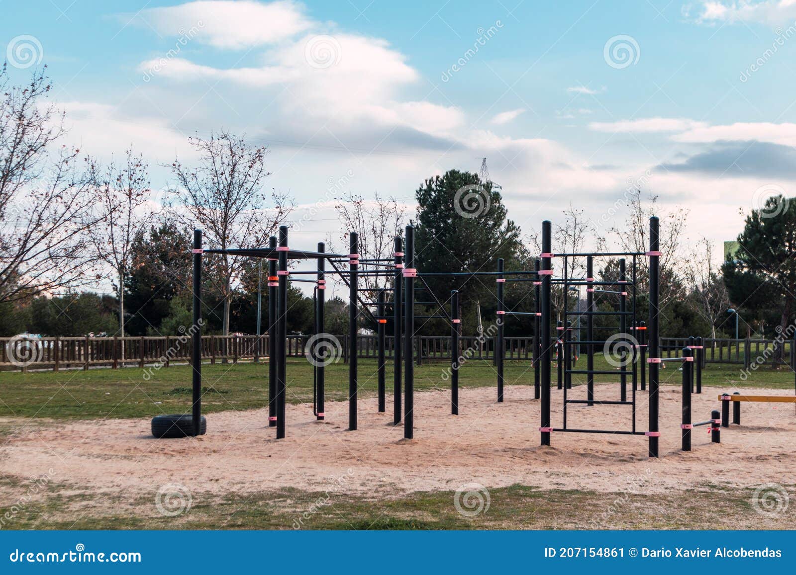 Bar Park for Street Workout or Calisthenics Stock Image - Image of ...