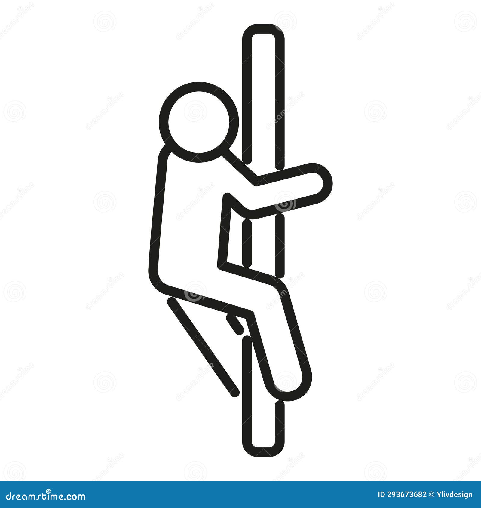 Bar Person Evacuation Icon Outline Vector. Fire Staircase Stock Vector ...