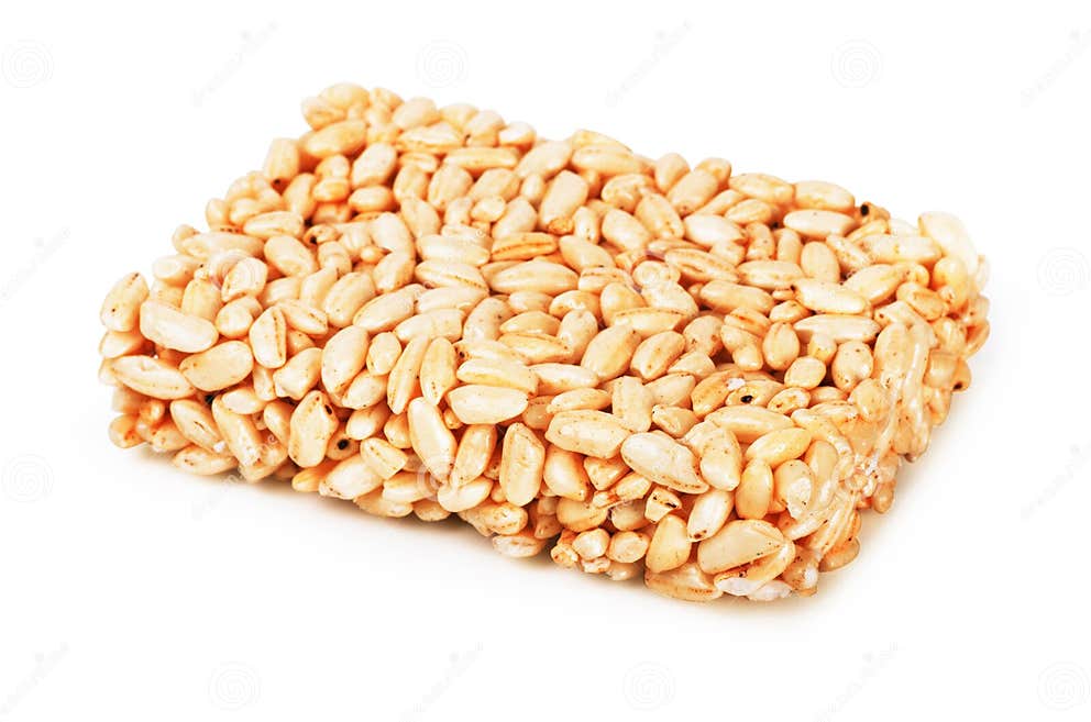 Bar of puffed rice stock image. Image of cracker, healthy - 66705127