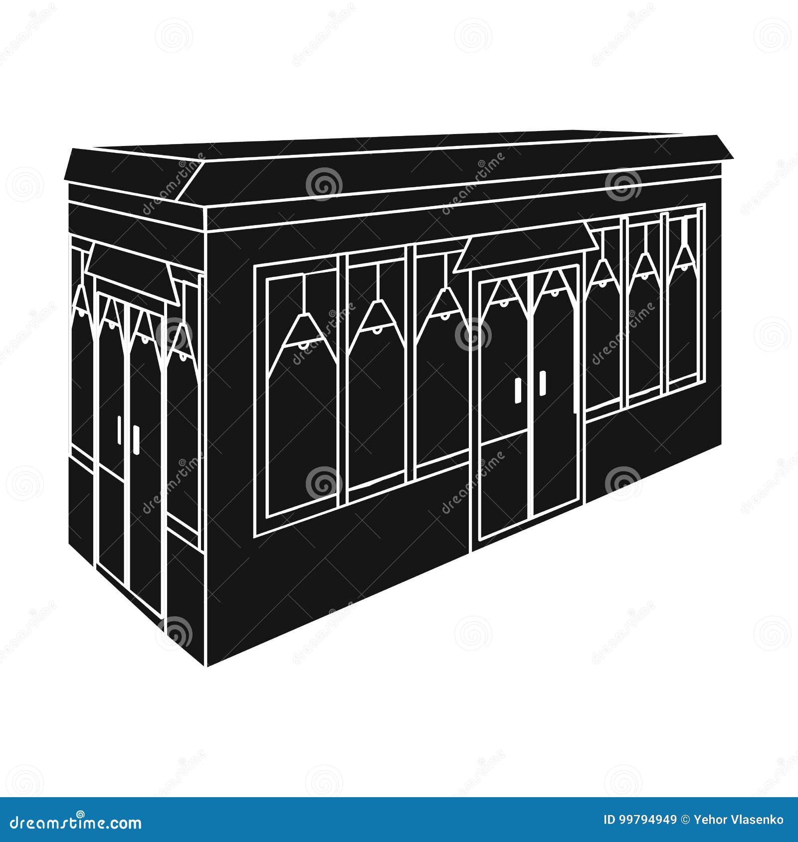 Bar, Restaurant. Architectural Construction of the Bar Single Icon ...