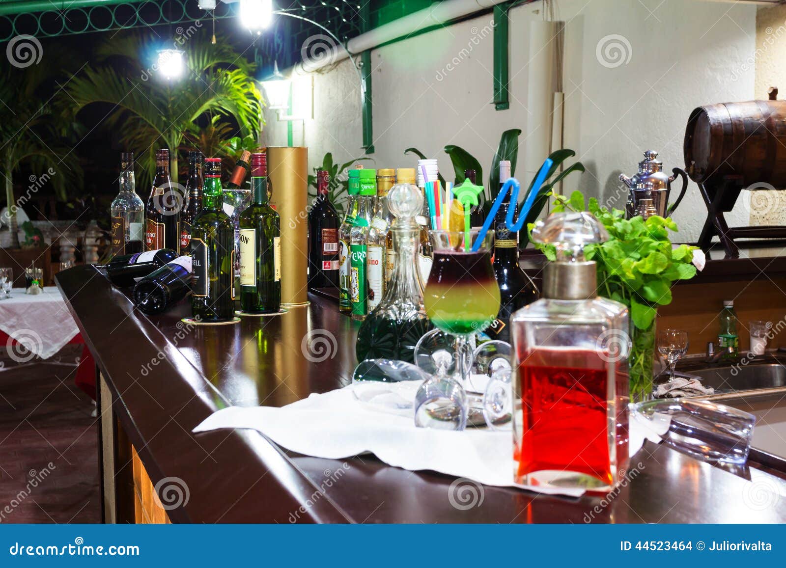 Bar of the Restaurant La Aldaba Editorial Stock Image - Image of hotel ...
