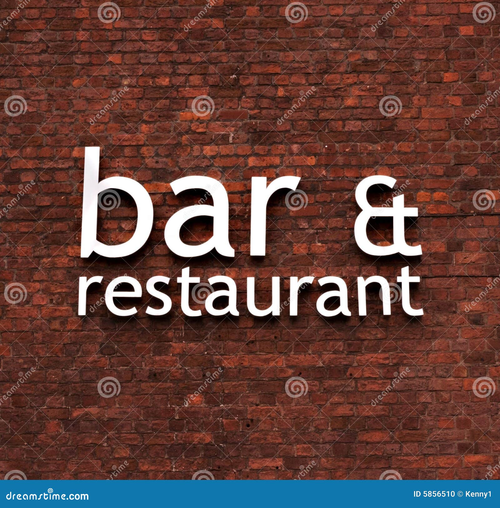 Bar and Restaurant sign stock photo. Image of cafe, tavern - 5856510
