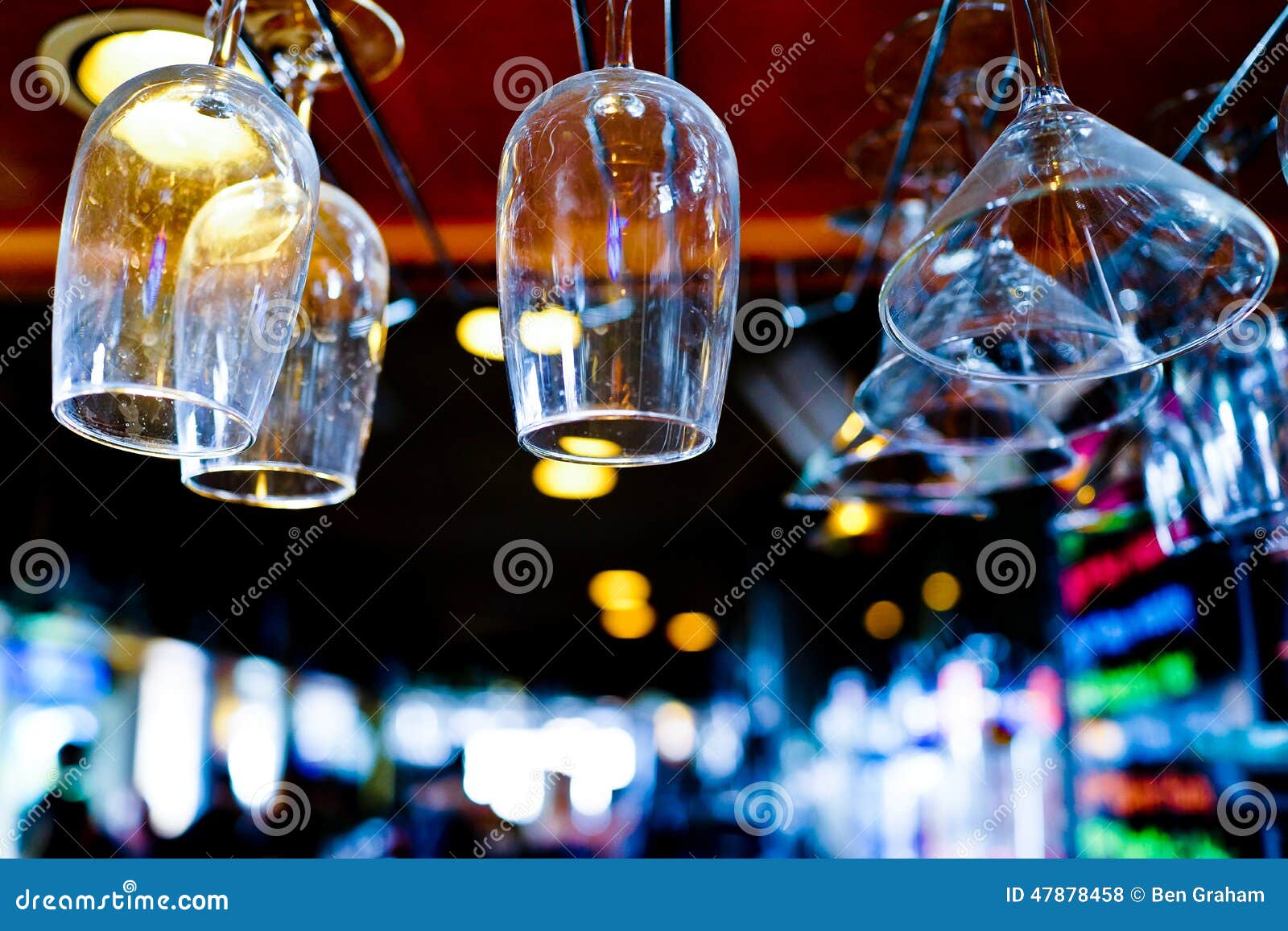 Bar Scene stock photo. Image of bokeh, green, abstract - 47878458