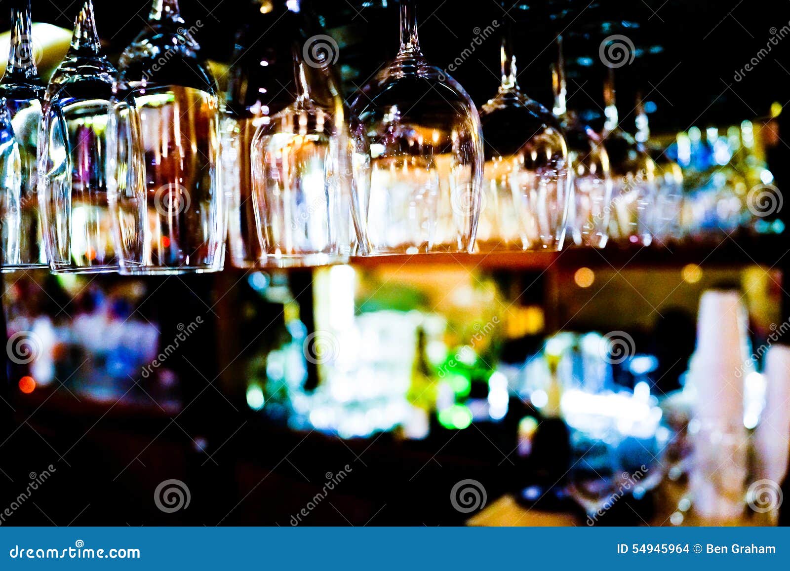 Bar Scene stock photo. Image of drinking, glass, reflections - 54945964