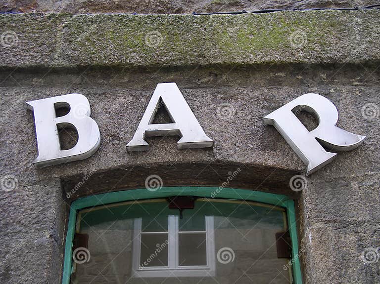Bar sign stock photo. Image of sign, signage, alcohol, letter - 256514
