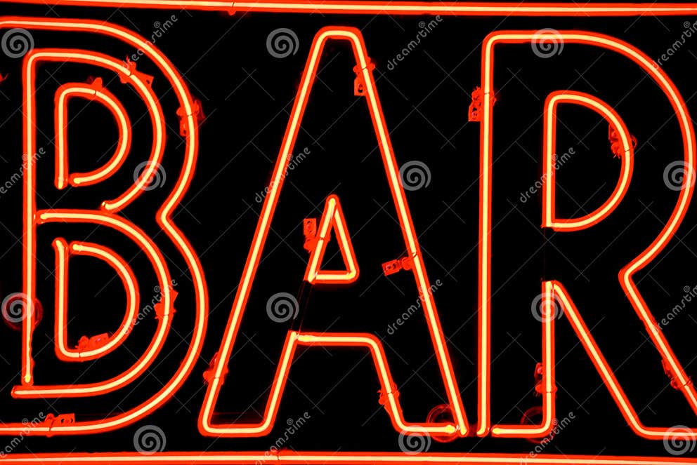Bar sign stock photo. Image of vibrant, advertise, cheers - 8969976