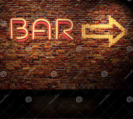 Bar sign stock image. Image of dirty, gurnge, grunge, advertising - 9417425