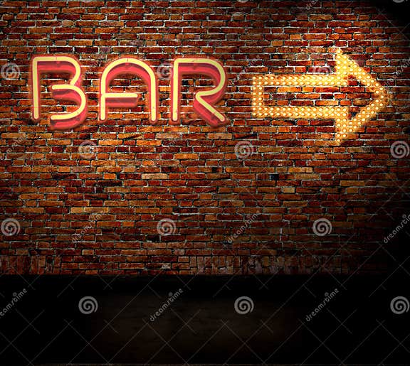 Bar sign stock image. Image of dirty, gurnge, grunge, advertising - 9417425