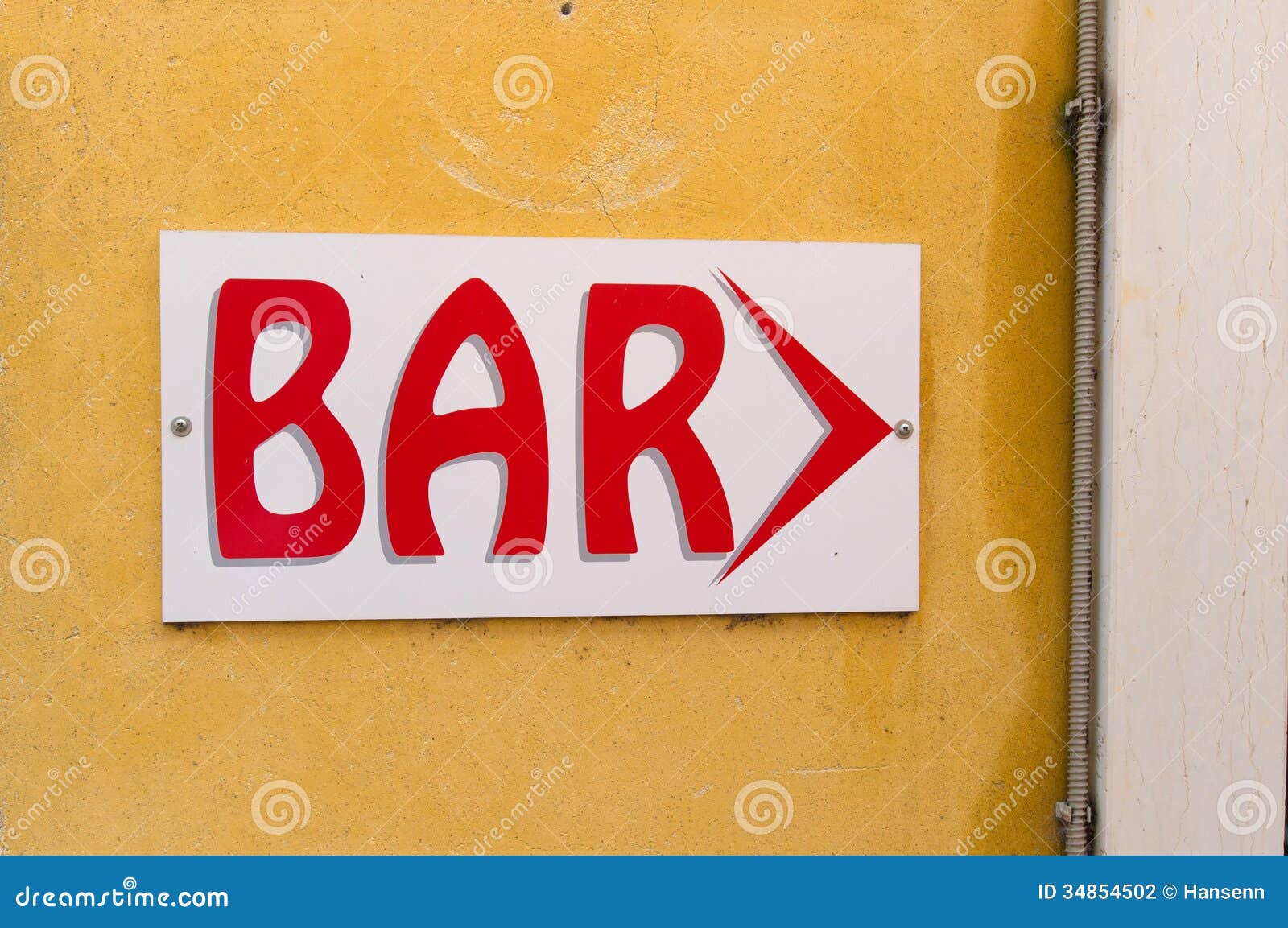 Bar sign stock photo. Image of advertising, outside, colorful - 34854502
