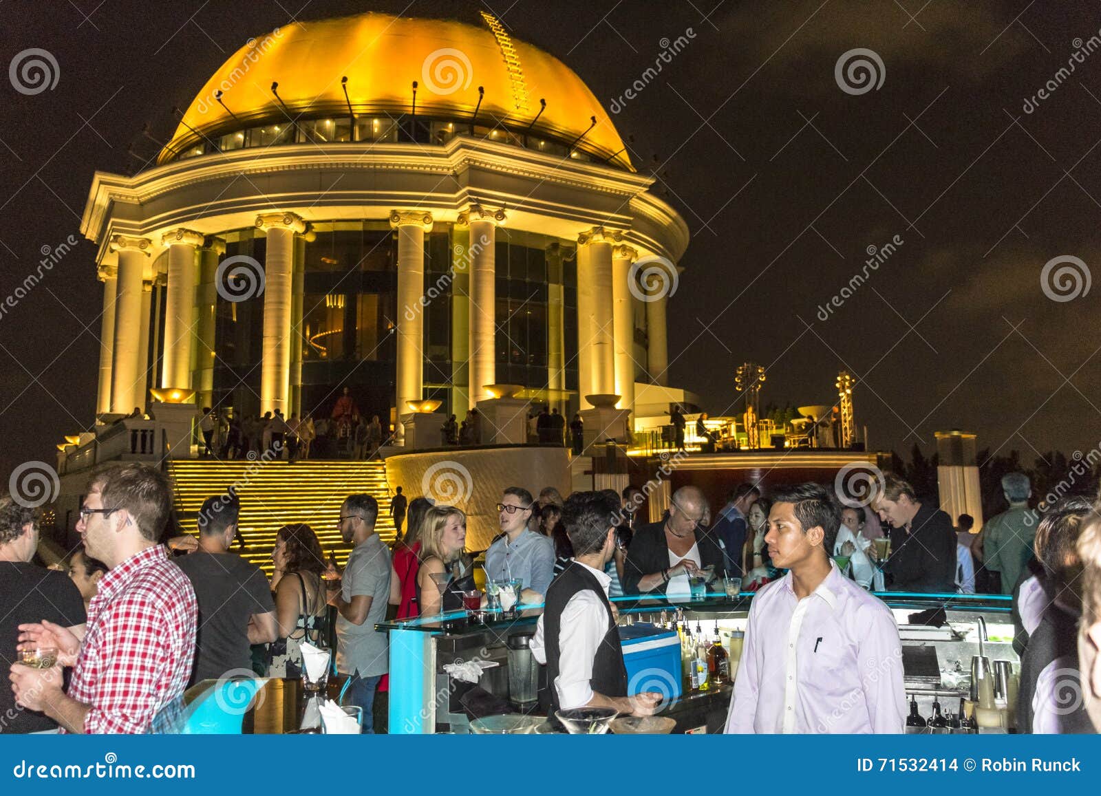 On the Bar in Sirocco Skybar Bangkok Editorial Stock Image - Image of ...