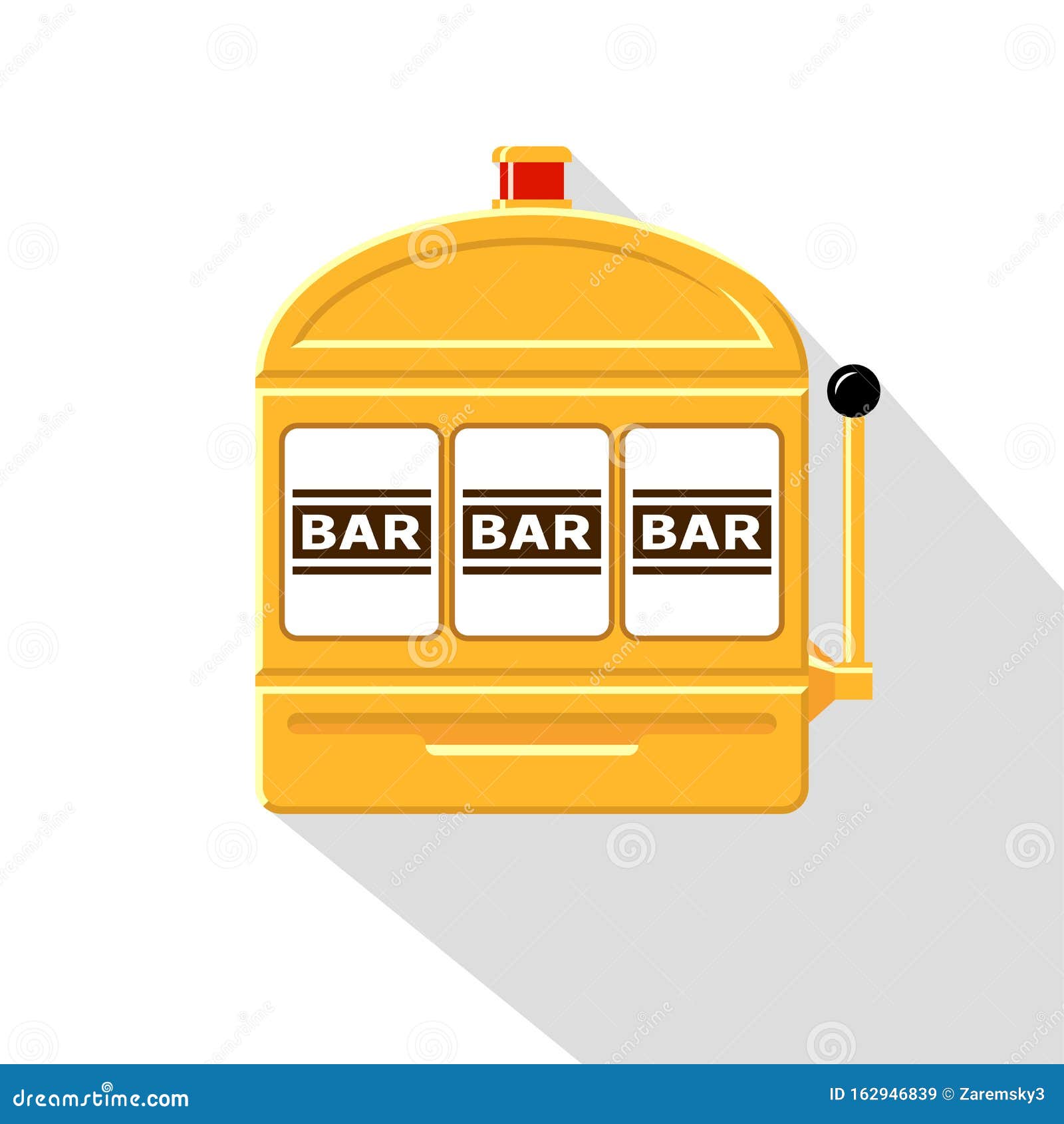 Bar Slot Machine Icon Vector Illustration Stock Vector - Illustration ...