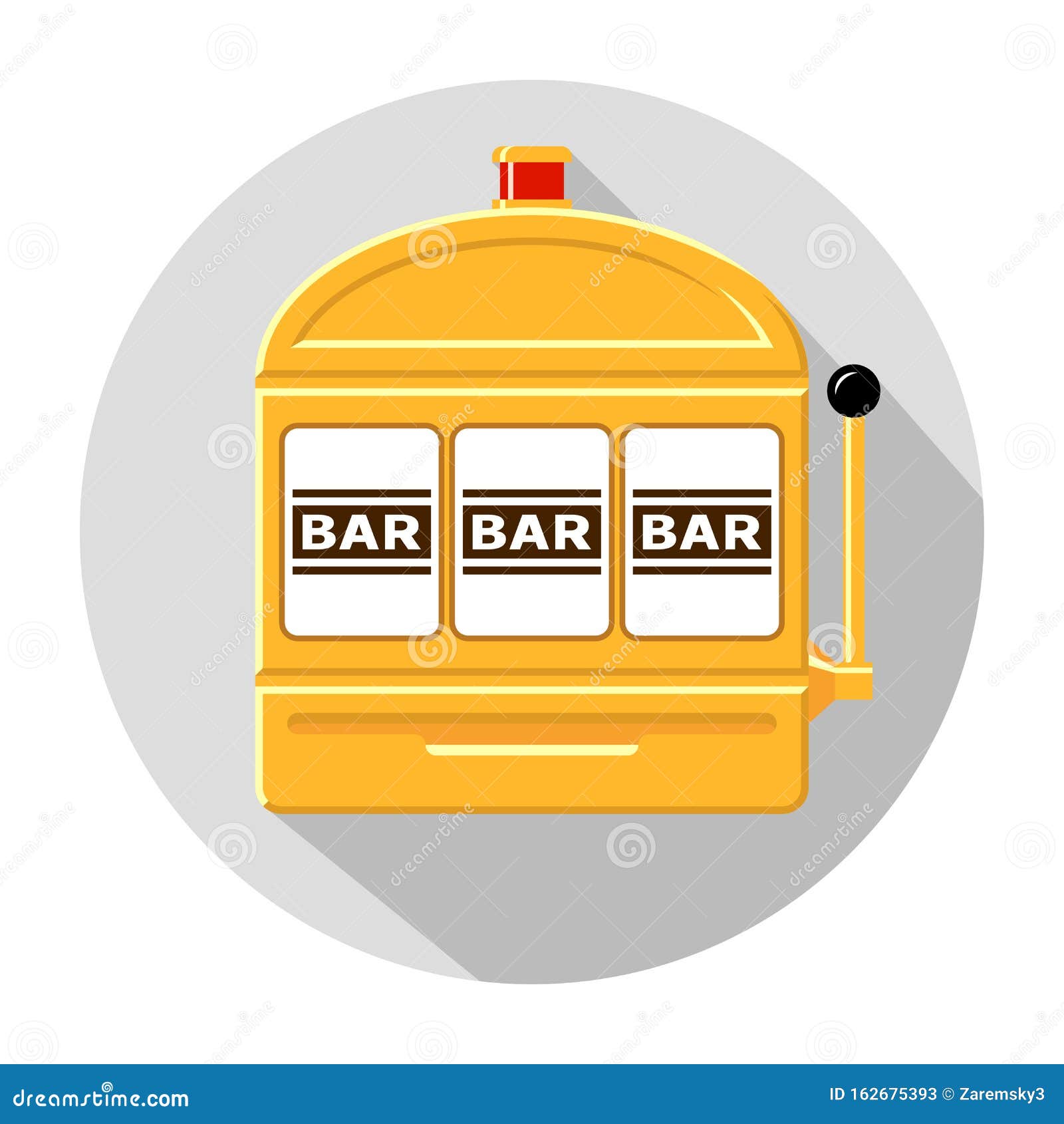 Bar Slot Machine Icon Vector Illustration Stock Vector - Illustration ...