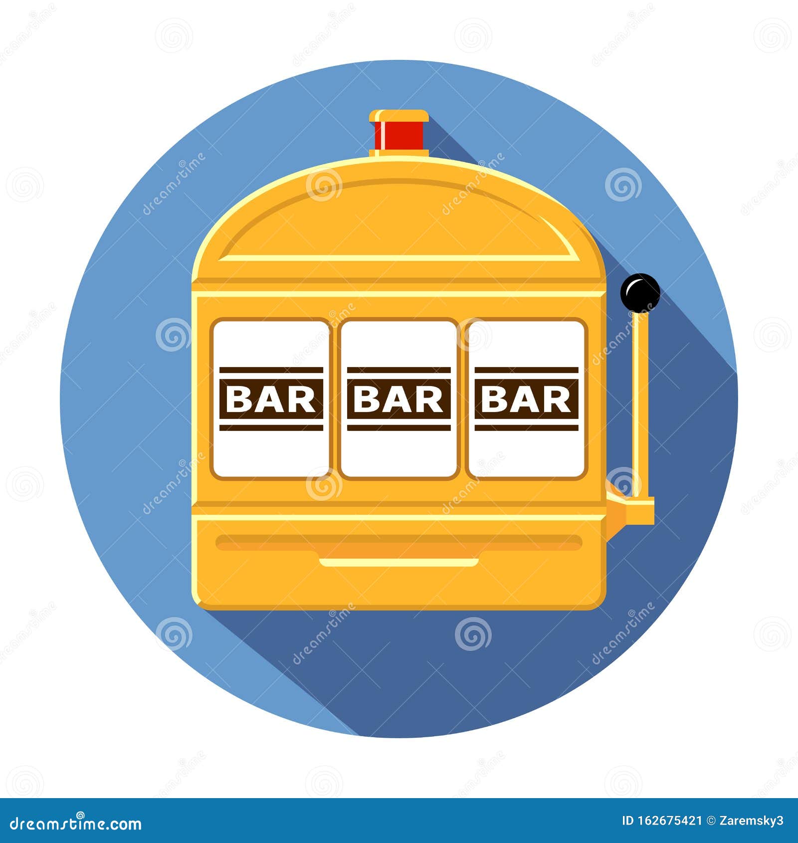 Bar Slot Machine Icon Vector Illustration Stock Vector - Illustration ...
