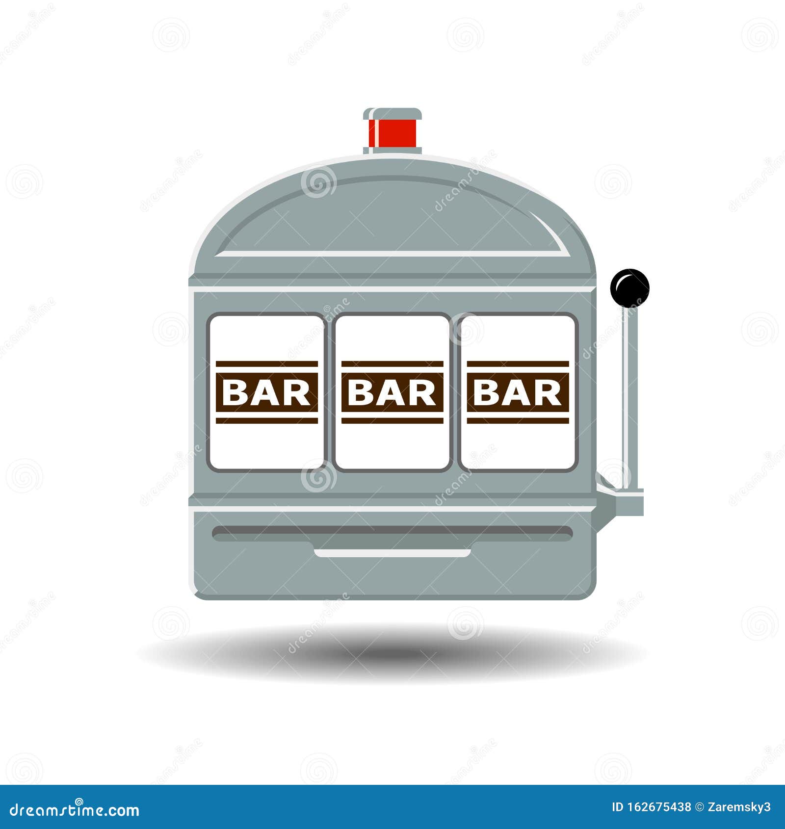 Bar Slot Machine Icon Vector Illustration Stock Vector - Illustration ...