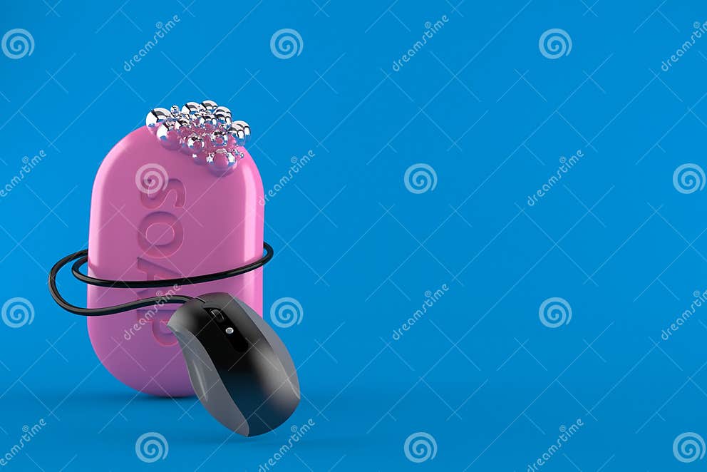 Bar of Soap with Computer Mouse Stock Illustration - Illustration of ...