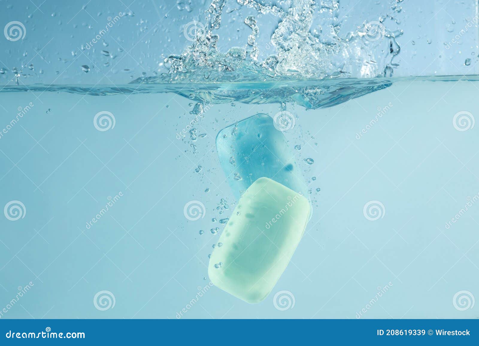 Bar of Soap Dropped in the Water Creating a Splash - Beating ...