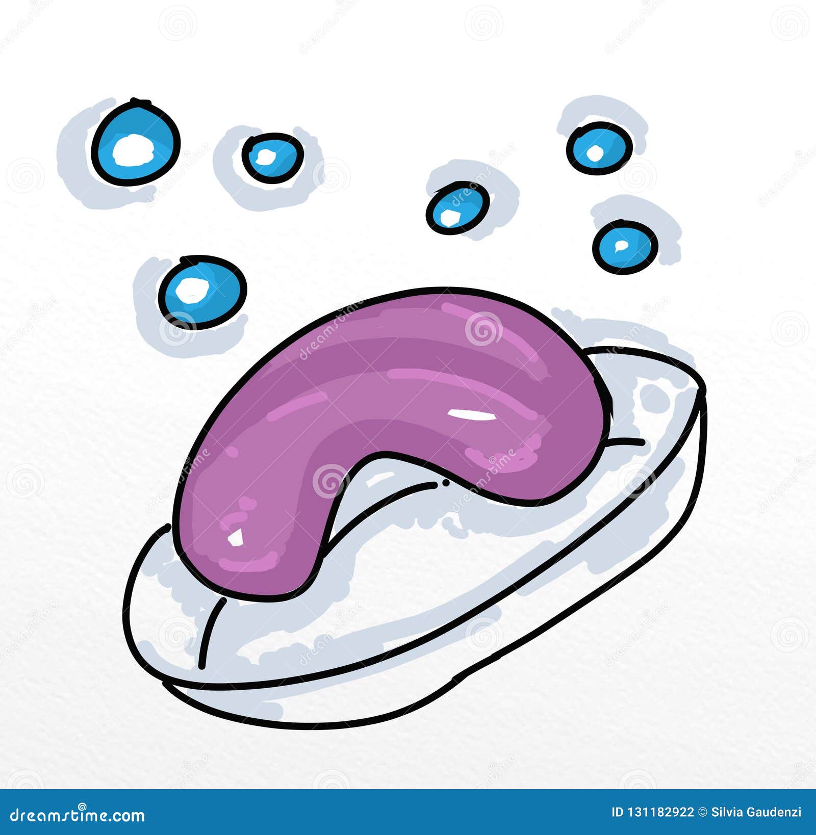 A Bar of Soap Humorous Comics with Mascots and Icons Stock Illustration ...