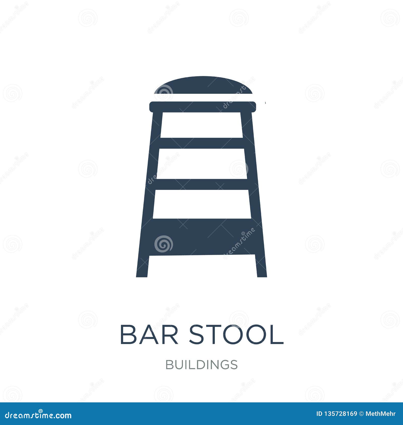 Bar Stool Icon in Trendy Design Style. Bar Stool Icon Isolated on White ... Bar Stool Icon in Trendy Design Style. Bar Stool Icon Isolated on White ...